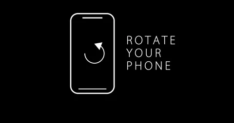 Please rotate your mobile horizontal to ... | Stock Video | Pond5