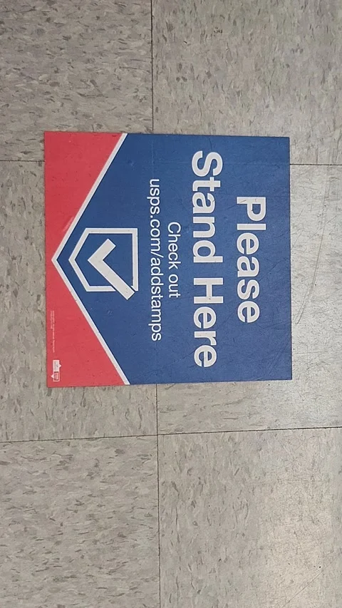 Please Stand Here Signage | Stock Video | Pond5