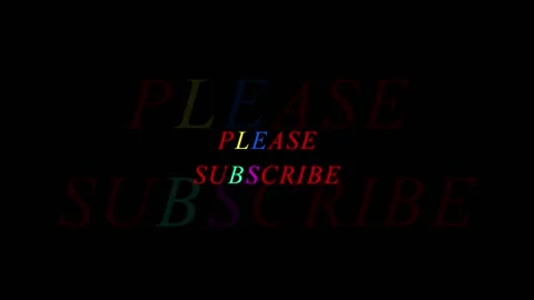 Please Subscribe Flickering Text on Blac... | Stock Video | Pond5