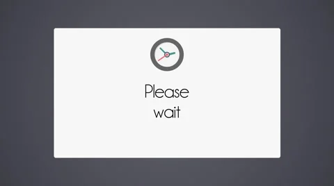 Please Wait Stock Video Footage | Royalty Free Please Wait Videos | Pond5