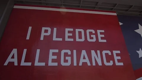 Pledge Allegiance Wall | USS Yorktown at... | Stock Video | Pond5