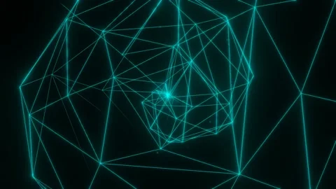 Plexus abstract network science. Motion ... | Stock Video | Pond5