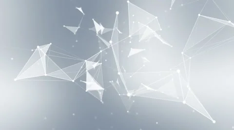 Plexus abstract network white technology... | Stock Video | Pond5
