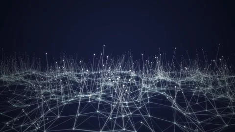 Plexus Network Terrain Loop ~ After Effects #234880059