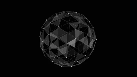 Plexus sphere background made of animate... | Stock Video | Pond5