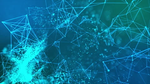 Plexus style background. High tech digit... | Stock Video | Pond5