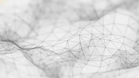 Plexus Surface Looped Grey Background | Stock Video | Pond5