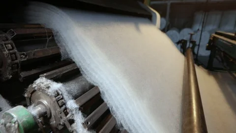Pliester manufacturing process. Polyeste... | Stock Video | Pond5