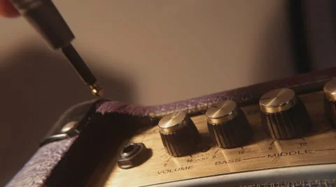 Close Guitar Amp Stock Footage ~ Royalty Free Stock Videos | Pond5