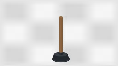 Plunger hand pump. Animation of plumbing... | Stock Video | Pond5