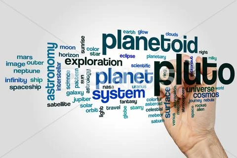 Pluto word cloud concept ~ Clip Art ~ Download Now #59748291
