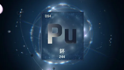 Plutonium as Element 94 of the Periodic ... | Stock Video | Pond5
