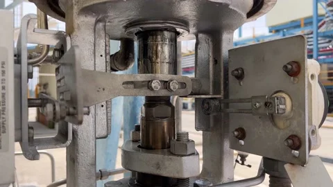 Pneumatic industrial valve moving to con... | Stock Video | Pond5