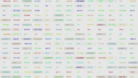 PNG Alpha. Multicolored Numbers in a col... | Stock Video | Pond5