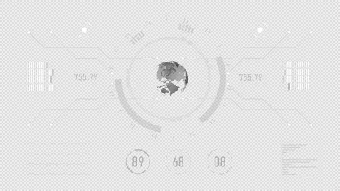 PNG Alpha.Abstract Circle and line HUD t... | Stock Video | Pond5