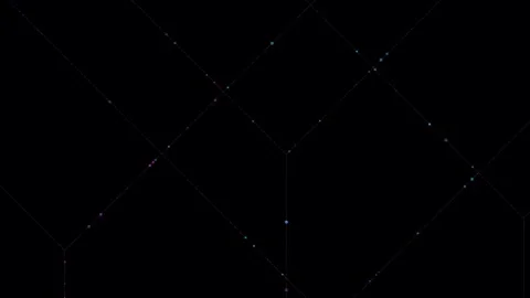 PNG Alpha.Abstract digital dot line part... | Stock Video | Pond5