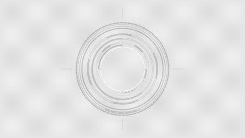 PNG Alpha.Circle HUD elements with digit... | Stock Video | Pond5