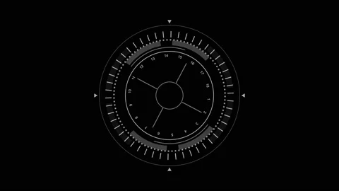 PNG Alpha.Circle HUD technological futur... | Stock Video | Pond5
