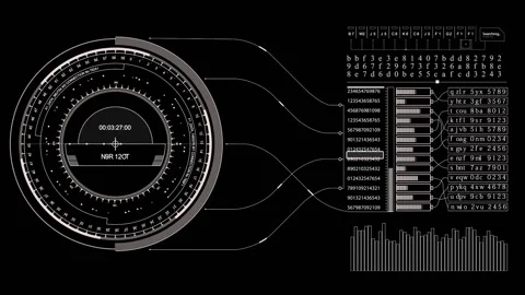 PNG Alpha.HUD elements. | Stock Video | Pond5