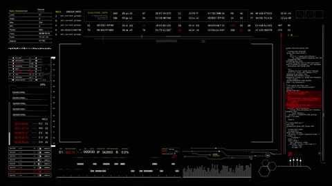 PNG Alpha.HUD frame template. | Stock Video | Pond5