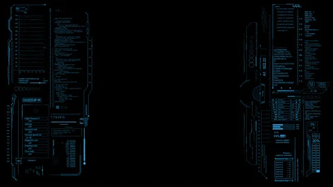 PNG Alpha.HUD interface. | Stock Video | Pond5