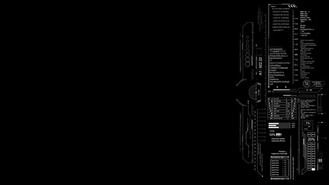 PNG Alpha.HUD interface Right side.HUD ... | Stock Video | Pond5