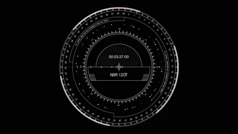 PNG Alpha.HUD target.Circle HUD animatio... | Stock Video | Pond5