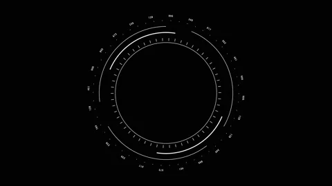 PNG Alpha.Looping 10 sec HUD circle anim... | Stock Video | Pond5