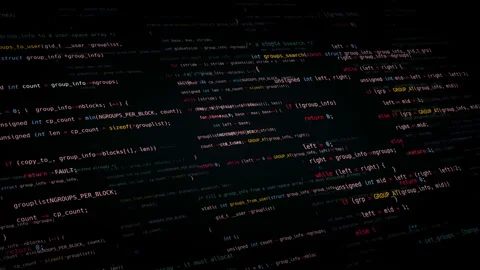 PNG Alpha.Programming data code HUD. | Stock Video | Pond5