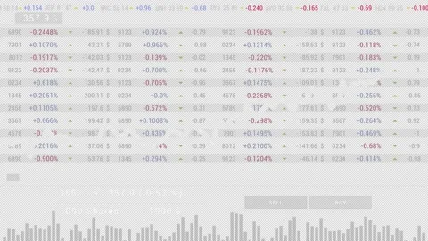 PNG Alpha.UI stock market terminal. | Stock Video | Pond5