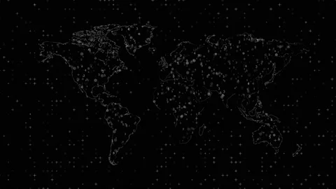 PNG Alpha.World map with Grid from HUD e... | Stock Video | Pond5
