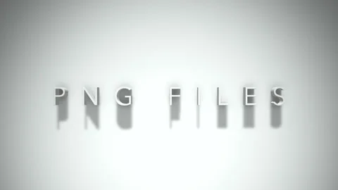 png files 3D title animation with shadow... | Stock Video | Pond5
