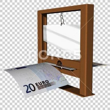 PNG. Transparent. Close-up on white background of banknote and ...