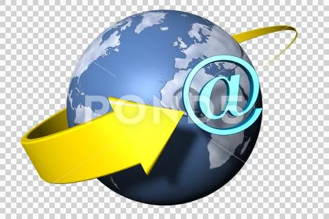 PNG. Transparent. Email quick link around the world. Illustration ...