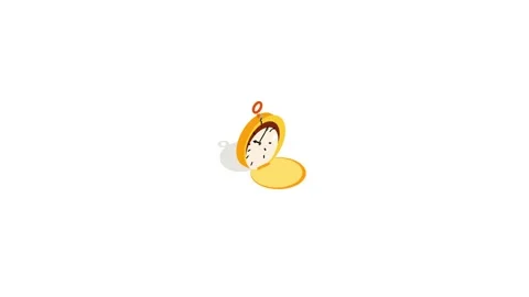 Pocket watch icon animation | Stock Video | Pond5