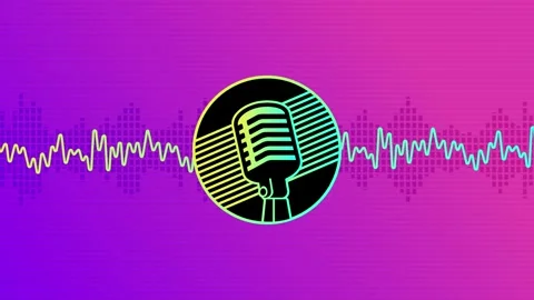 podcast intro logo animation for social ... | Stock Video | Pond5