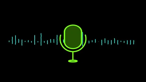 Podcast microphone animated icon. stereo... | Stock Video | Pond5