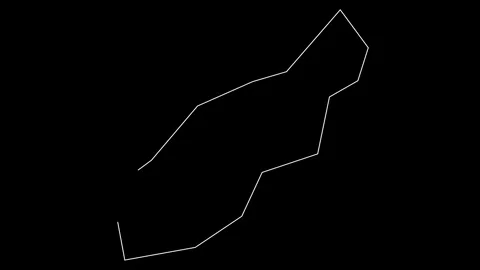 Point Fortin region map of Trinidad and ... | Stock Video | Pond5