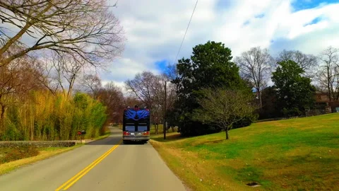 Point Of View Bus And Cars Moving On Roa... | Stock Video | Pond5