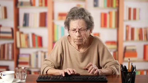 Point of view POV of the computer screen... | Stock Video | Pond5