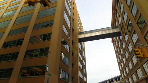 Point Of View Tilt Up Shot Of Modern Bui... | Stock Video | Pond5
