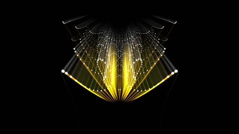 Point yellow lines animation on black mo... | Stock Video | Pond5