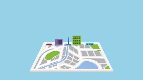 Navigation Map Stock Footage ~ Royalty Free Stock Videos | Pond5