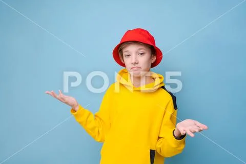 Pointing gesture to side with your finger. Rapper. Information banner ...