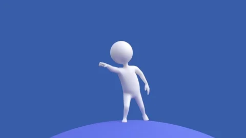 pointing puppet man | Stock Video | Pond5