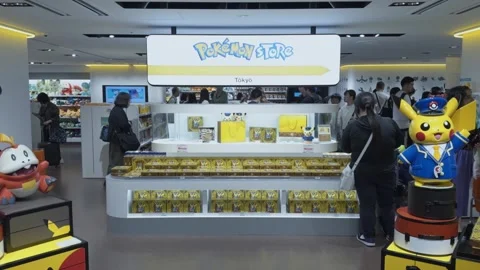 Pokemon Store in Tokyo, Japan - Pikachu ... | Stock Video | Pond5