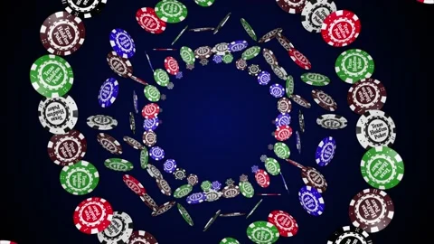 POKER Chip Animation, Rendering, Backgro... | Stock Video | Pond5