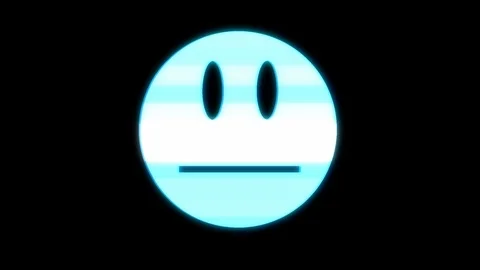 poker face smile symbol on hud holograph... | Stock Video | Pond5