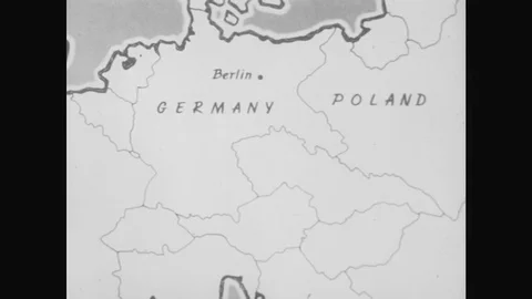 Map Poland Germany Stock Videos – Royalty-Free HD & 4K Videos