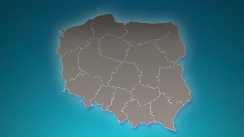 poland country map with zoom in Realisti... | Stock Video | Pond5